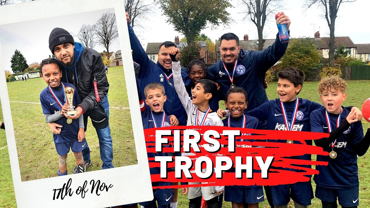 HE WON HIS FIRST FOOTBALL TROPHY! CUP FINAL - YouTube