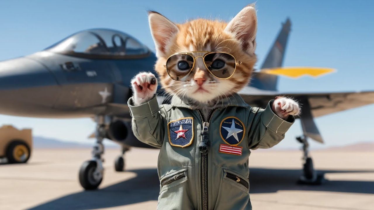 Cat on a US Army Military - Cat Doing a Human Thing #viral #funny # ...