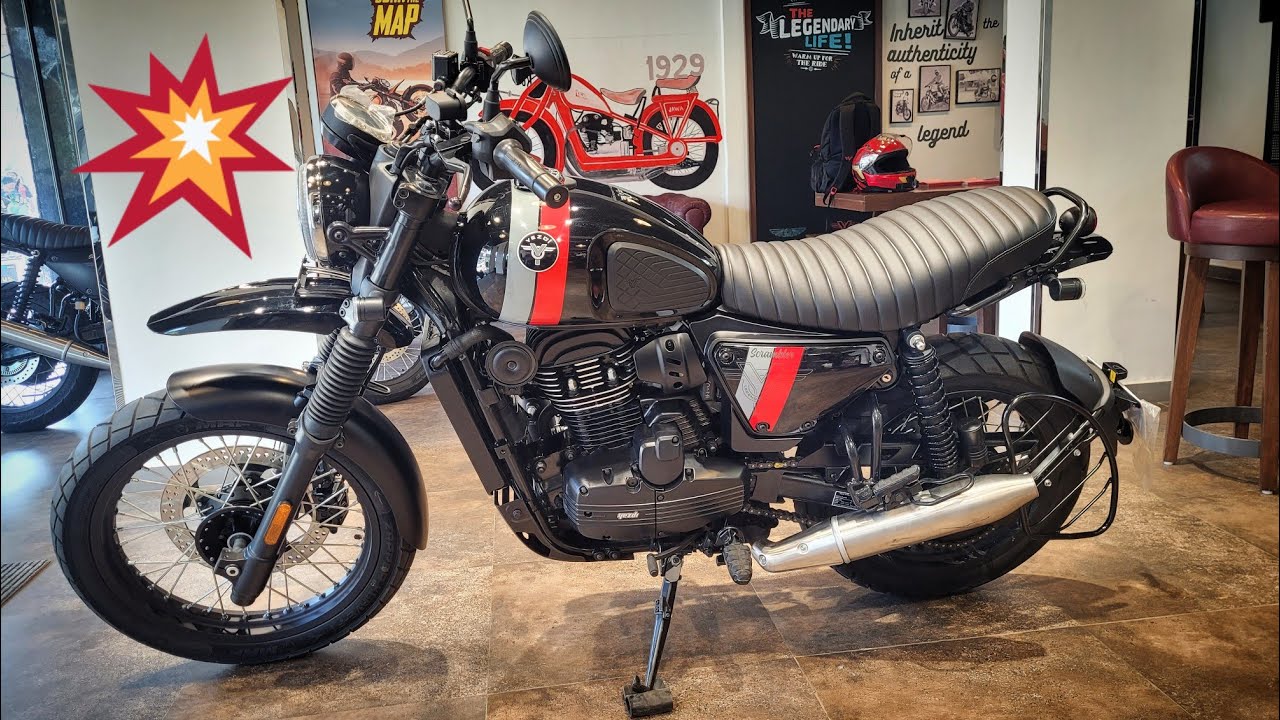 2023 Yezdi Scrambler New Colour | Bold Black 💣 BikerDaadLife - YouTube