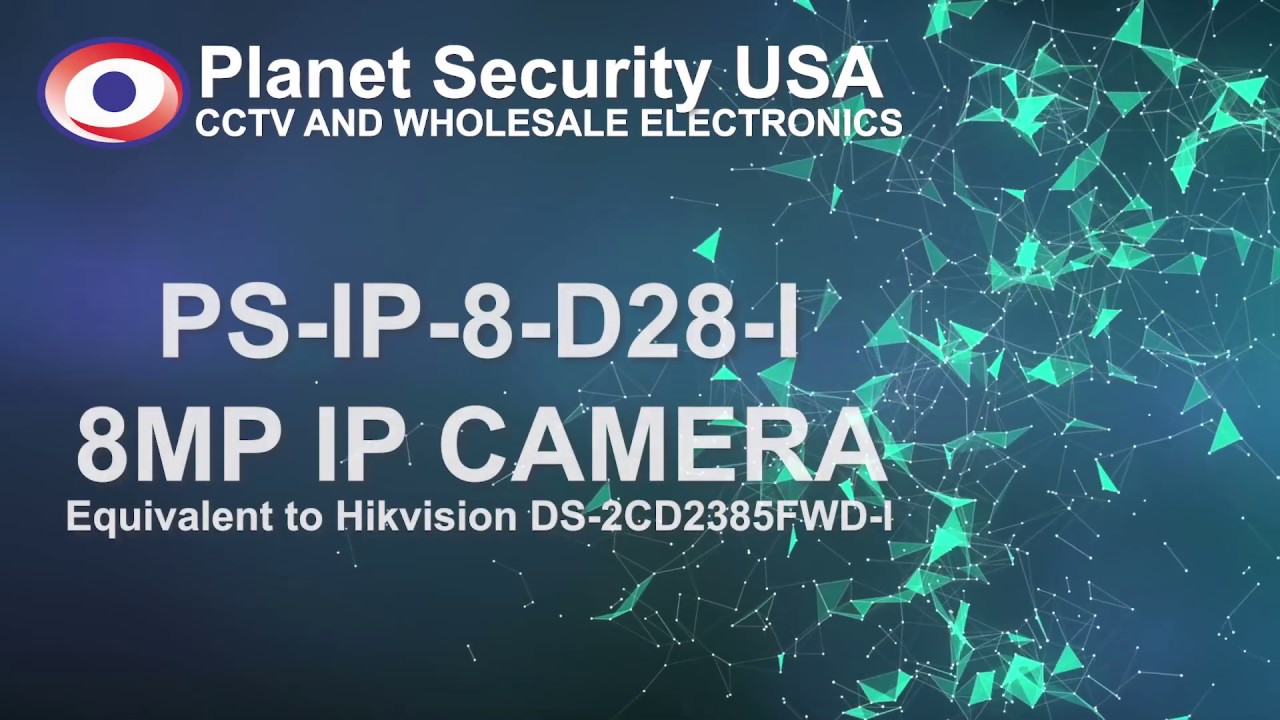 Hikvision IP Camera PS IP 8 D28 I - YouTube