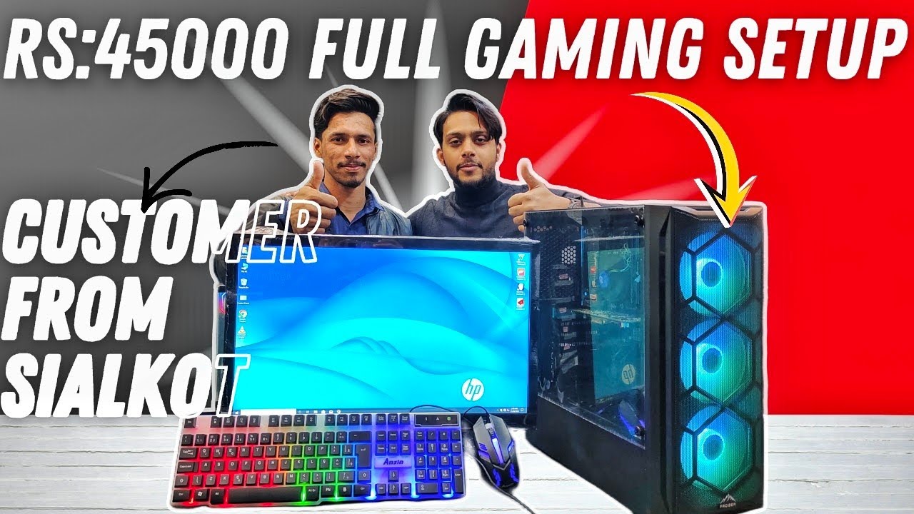 Rs:45000 Full Gaming setup|Low budget Gaming pc Full setup In Pakistan ...