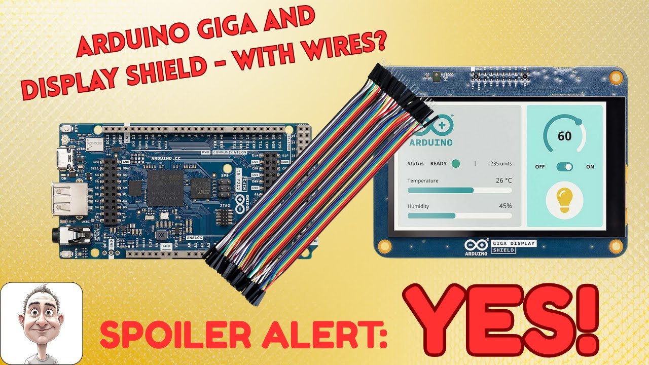 Wiring the Arduino Giga to the Arduino Giga Display Shield - YouTube
