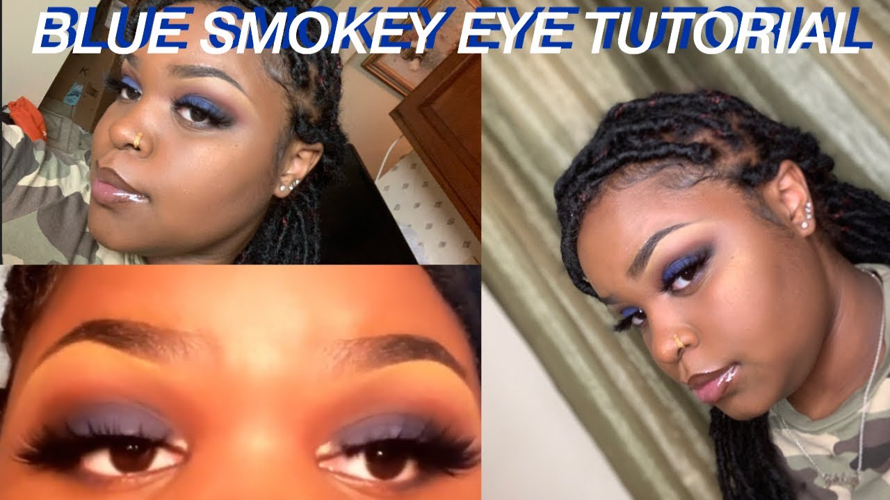 Blue Smokey Eye Tutorial - YouTube