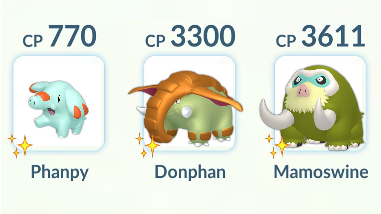 TRIPLE SHINY ELEPHANT TEAM in Pokemon GO - YouTube