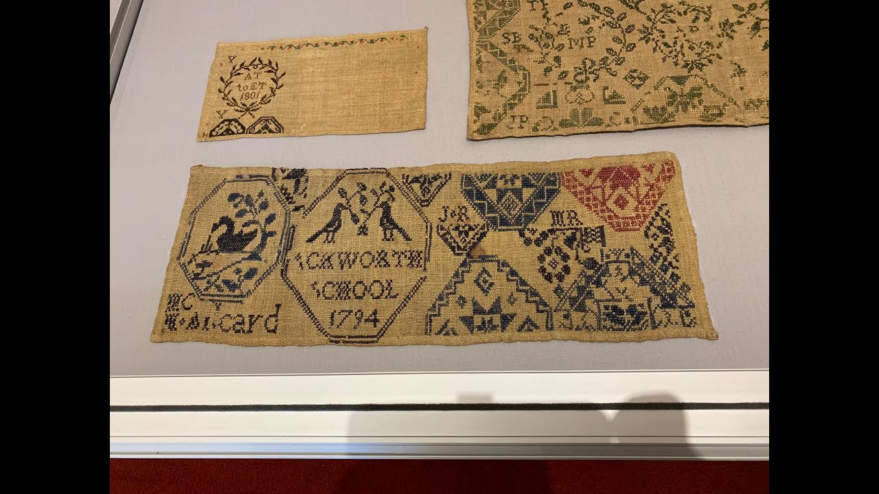 Sunday Antique Crewel Work Collection Video #25 - Ackworth Samplers ...