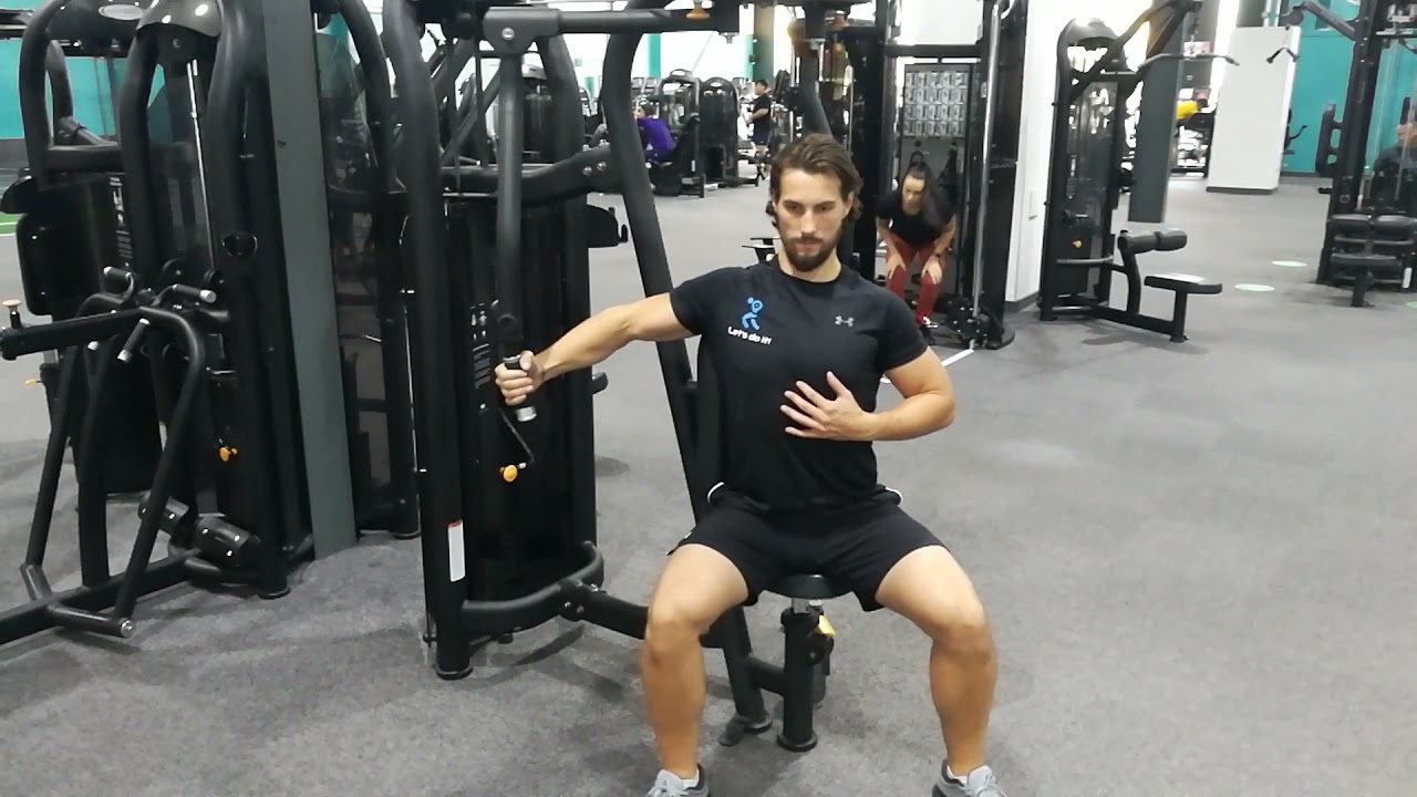Single Arm Chest Fly (machine) - YouTube