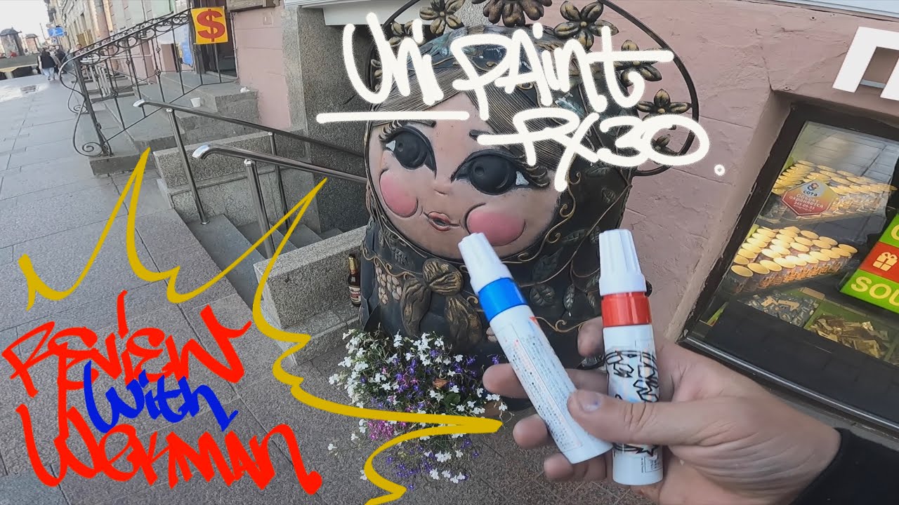 Graffiti review with Wekman. Uni paint px30 all colors - YouTube