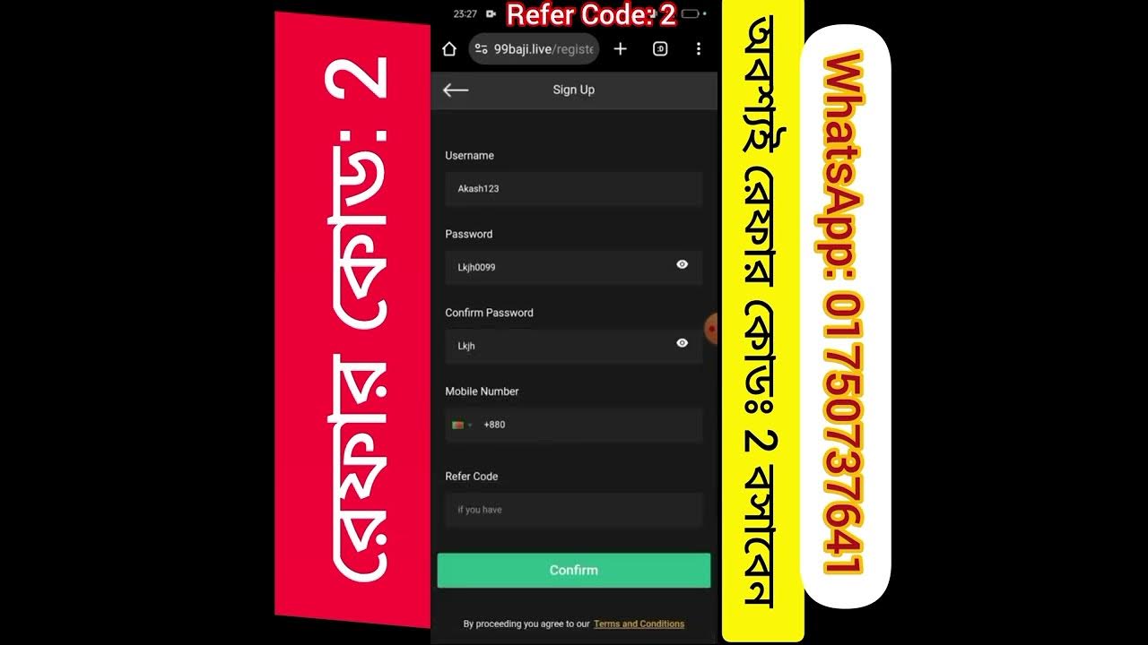 99baji.live Create Refer Code 2 - YouTube