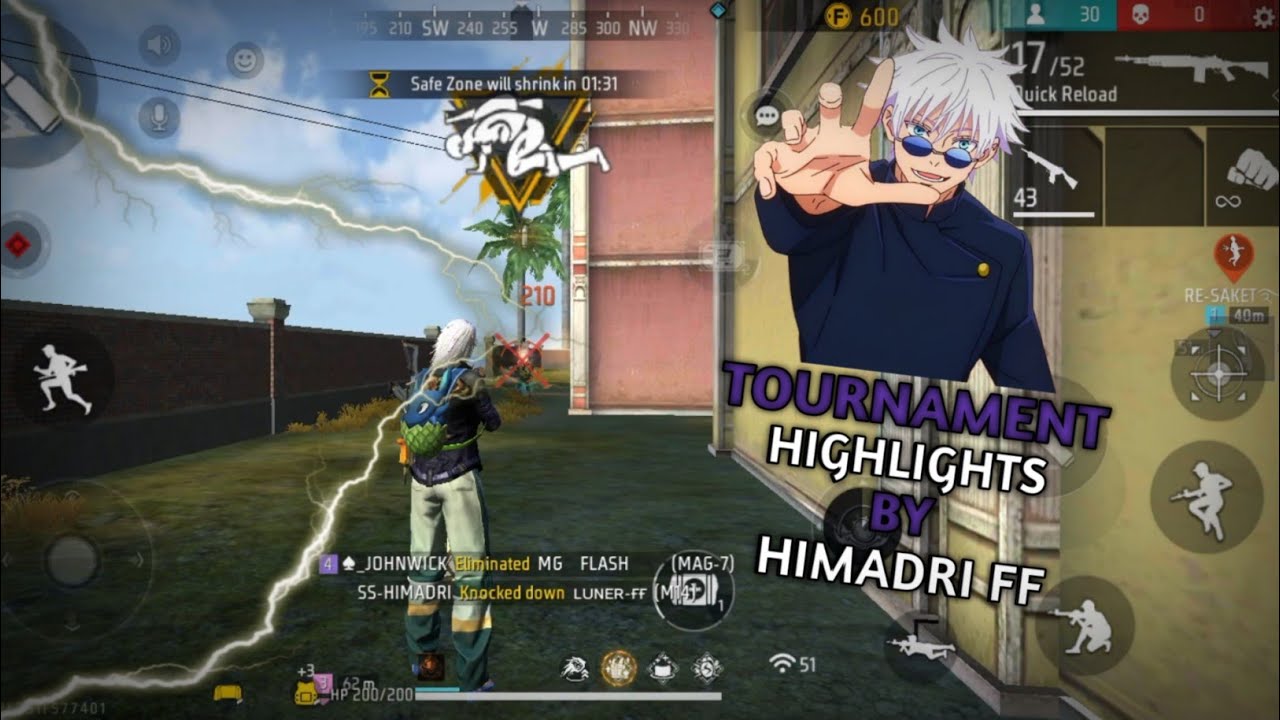 SATORU GOJO SPECIAL🤯🤯 || FREE FIRE BEST TOURNAMENT HIGHLIGHTS BY ...