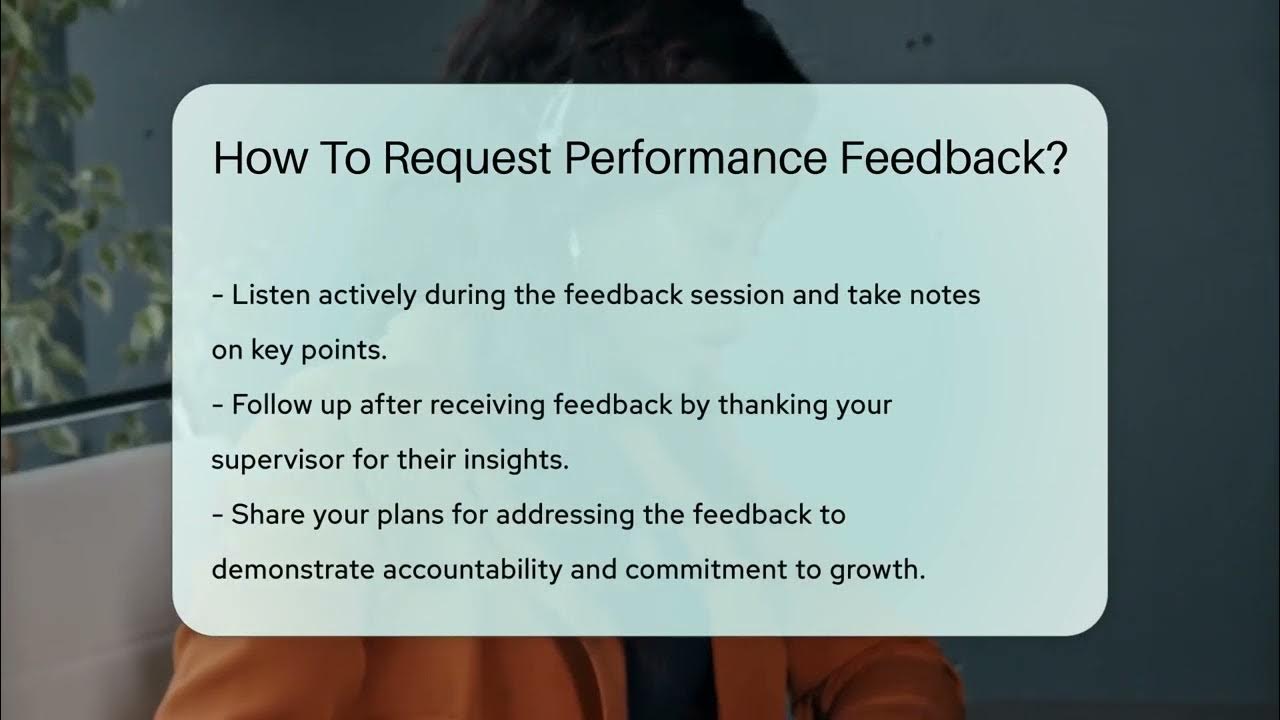 How To Request Performance Feedback? - BusinessGuide360.com - YouTube