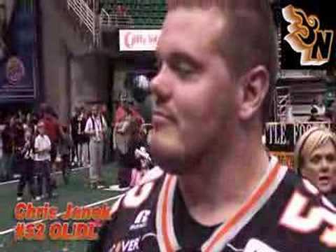 Chris Janek postgame (rampage) - YouTube