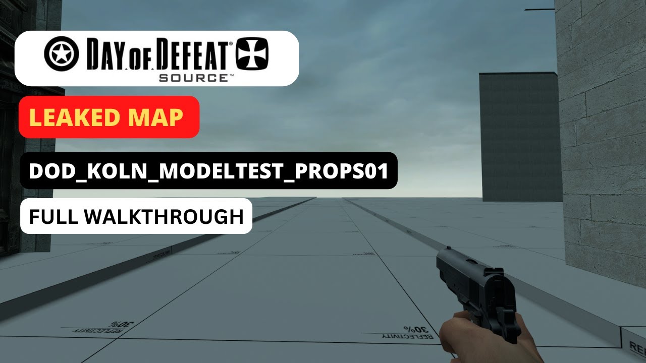 Leaked Day of Defeat: Source map - dod_koln_modeltest_props01 - YouTube