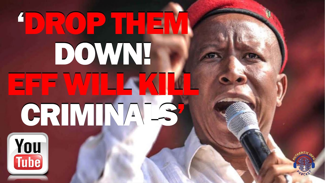 Breaking: EFF strategy to eradicate crime. Drop them dead! - YouTube