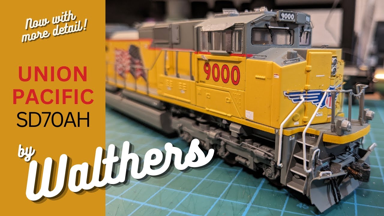 UNION PACIFIC SD70AH - HO Scale Model by Walthers (With added details ...