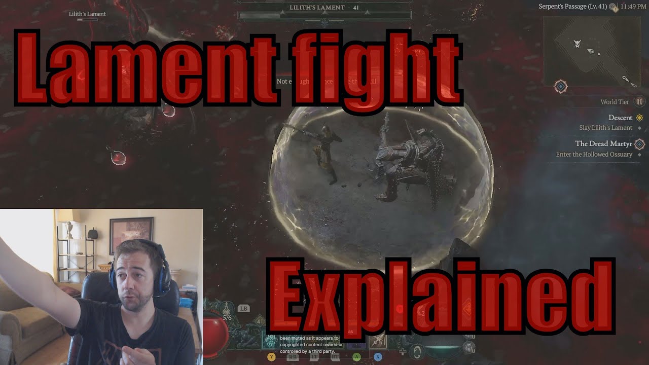 Diablo 4 How to beat lilith's lament / necromancer with controller boss ...