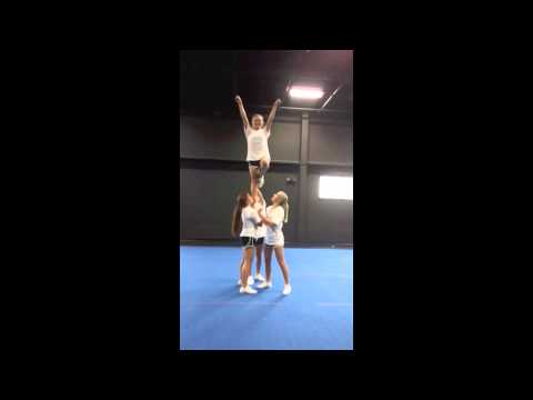 Elite Cheerleading Stunt Progression: Prep Lib Drill - YouTube
