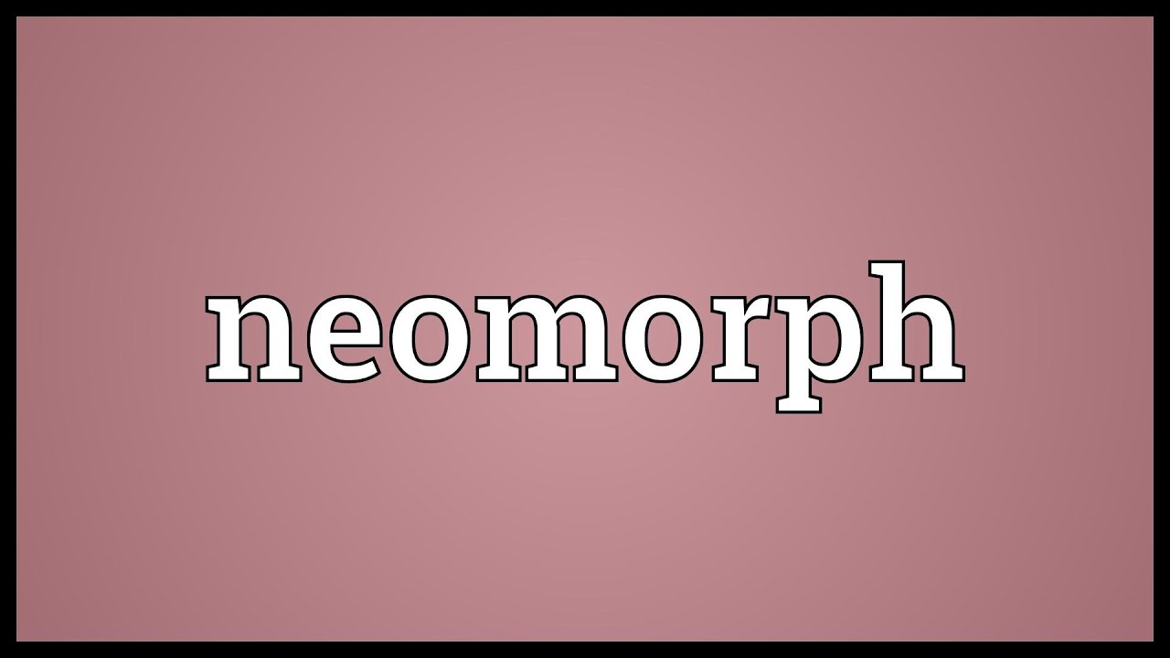 Neomorph Meaning - YouTube