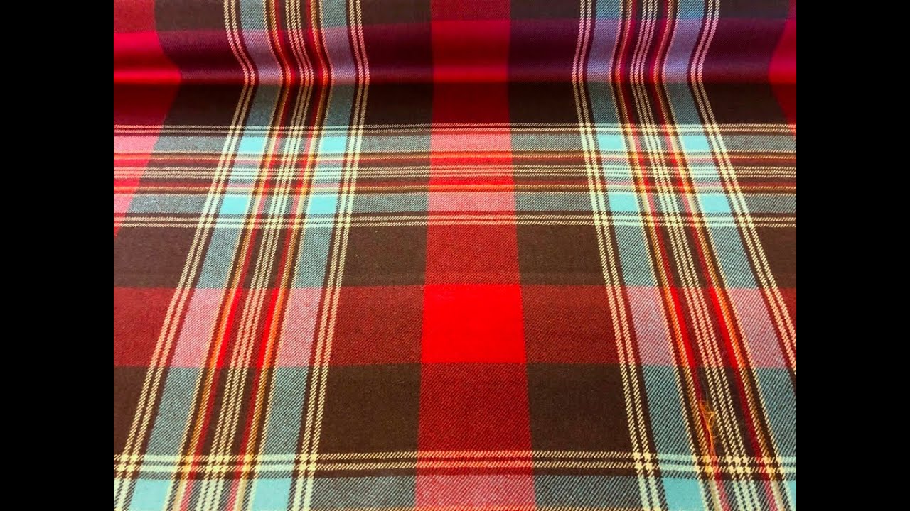 Ralph Lauren LFY20310F Walker Tartan Color Original Wool Fabric - YouTube