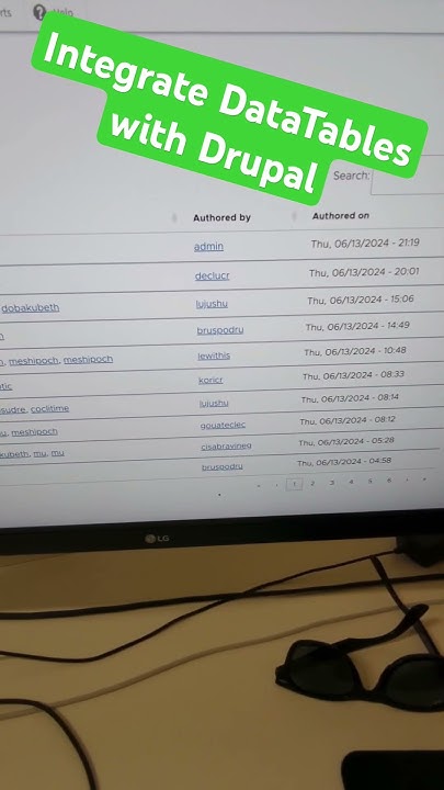 Integrate DataTables with Drupal @DrupalAssociation #drupal - YouTube
