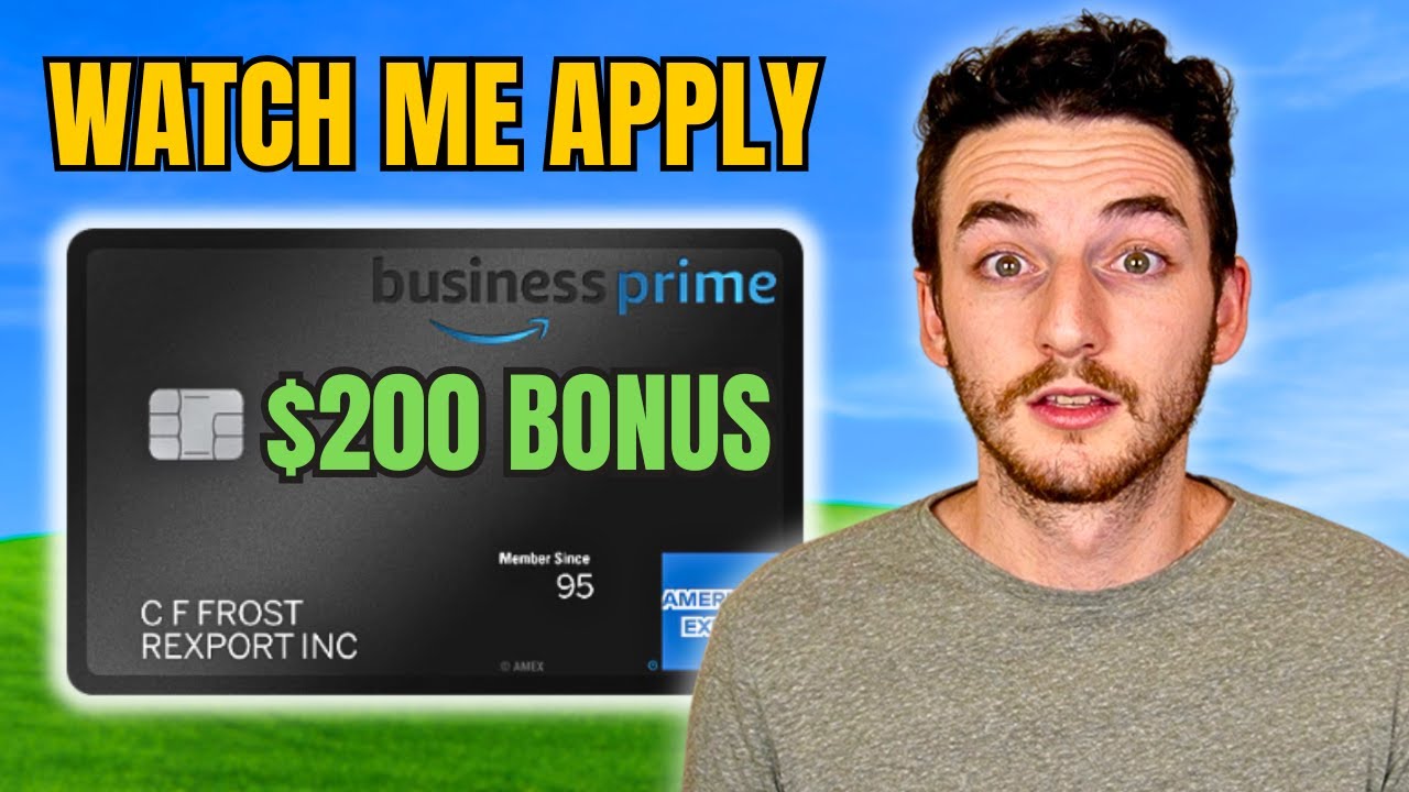 Watch Me Apply: AMEX Amazon Business Card ($200 INSTANTLY) - YouTube