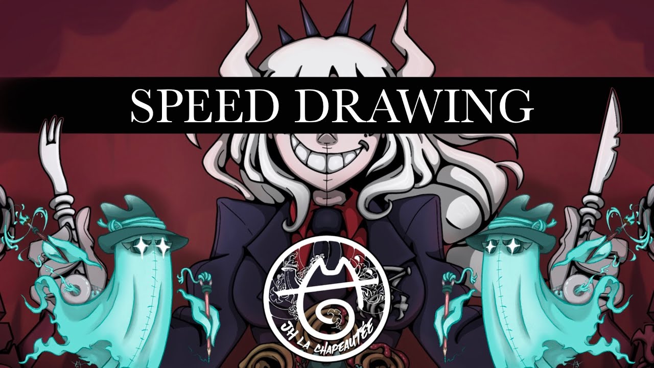 Speed drawing - Fan art Lucy Helltaker - Pancakes ? - YouTube