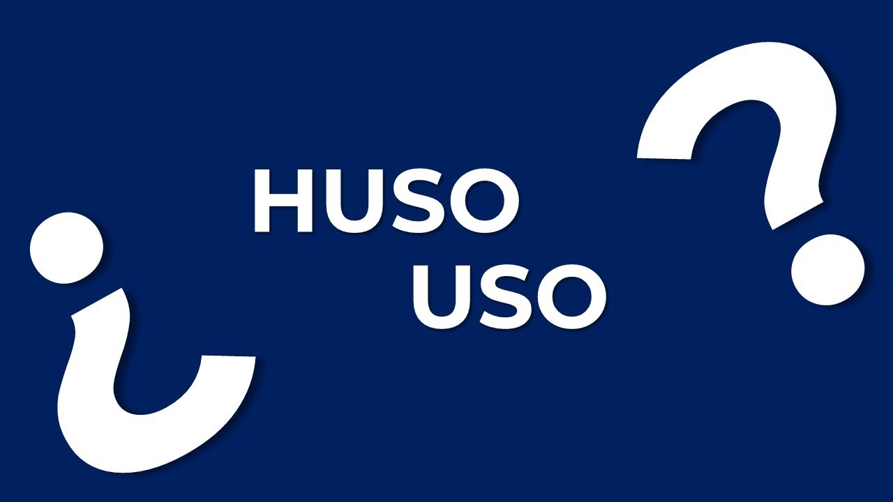 ¿Cuál es la diferencia entre USO y HUSO? - YouTube