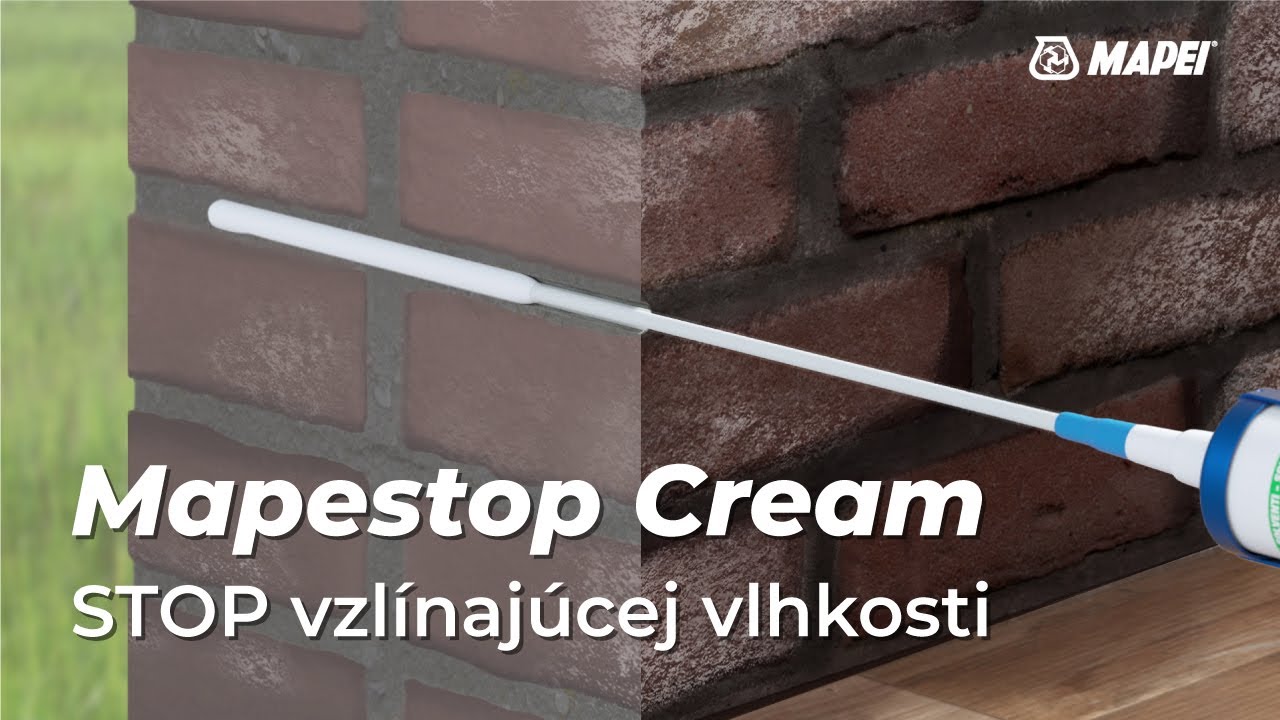 MAPEI │ MAPESTOP CREAM - STOP vzlínajúcej vlhkosti - YouTube