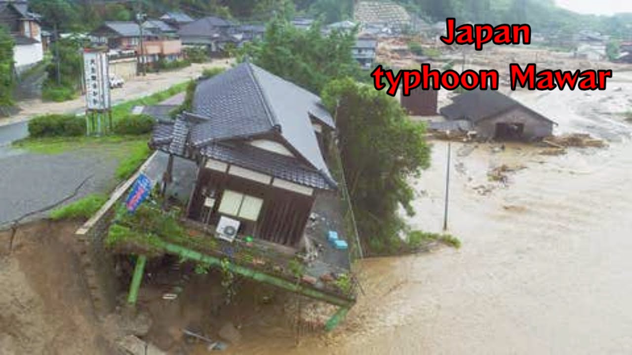 Typhoon Mawar strikes Japan update! Flooding in Okinawa due heavy rain ...