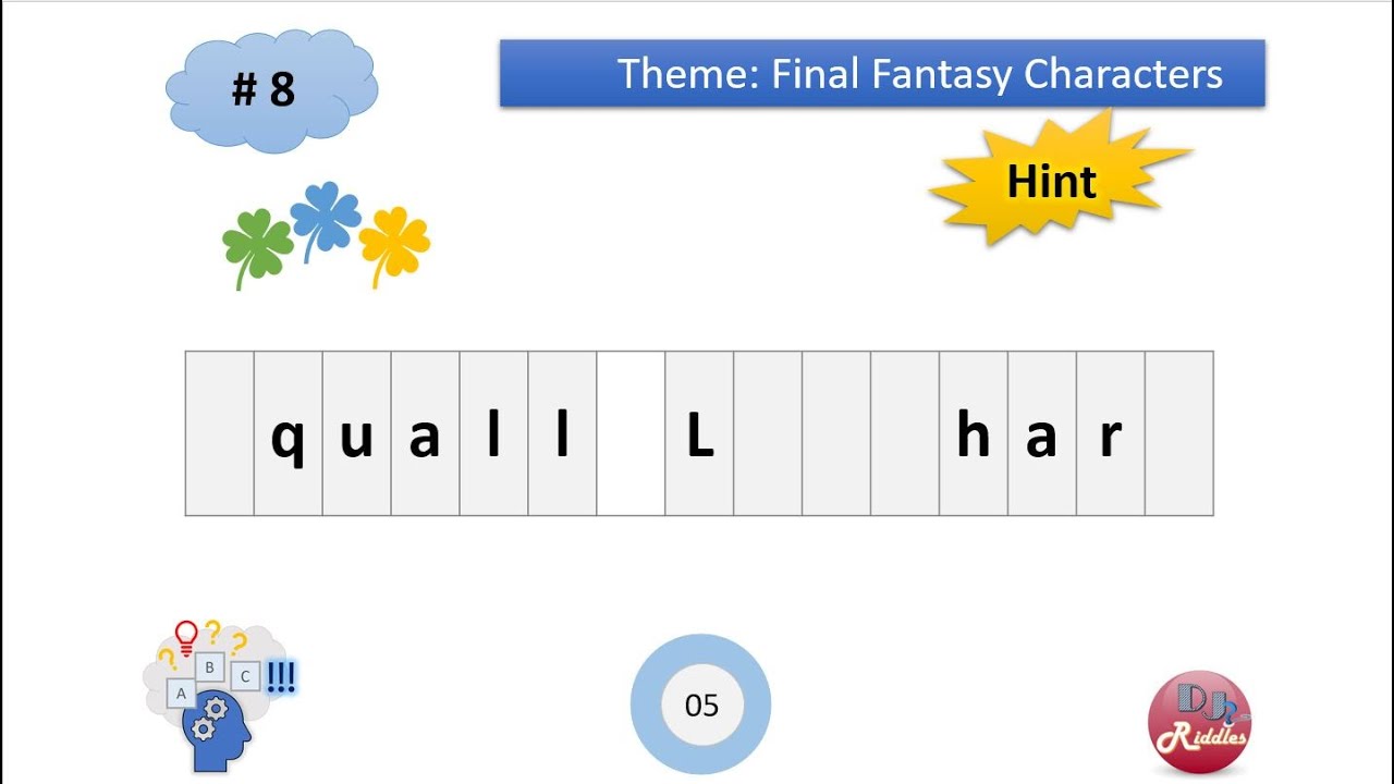 Word Guess 12 29 FF Final Fantasy #20 m - YouTube