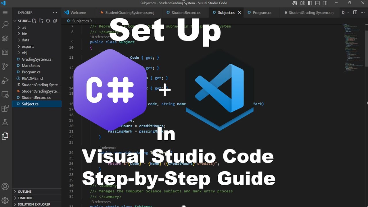 How to Set up C# in Visual Studio Code (Step-by-Step guide). - YouTube
