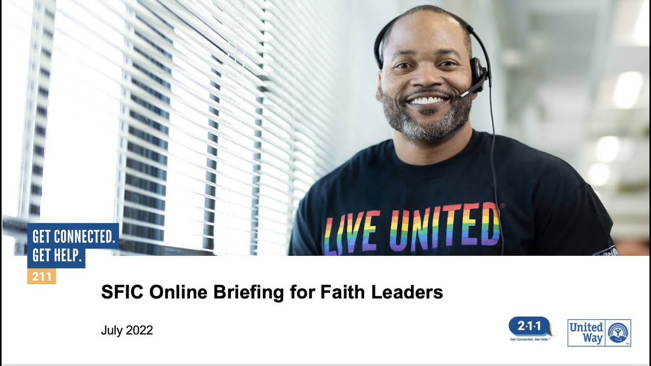 SFIC: FAITH & RELIGIOUS LEADERS: ACCESS SERVICES THROUGH THE UNITED WAY ...