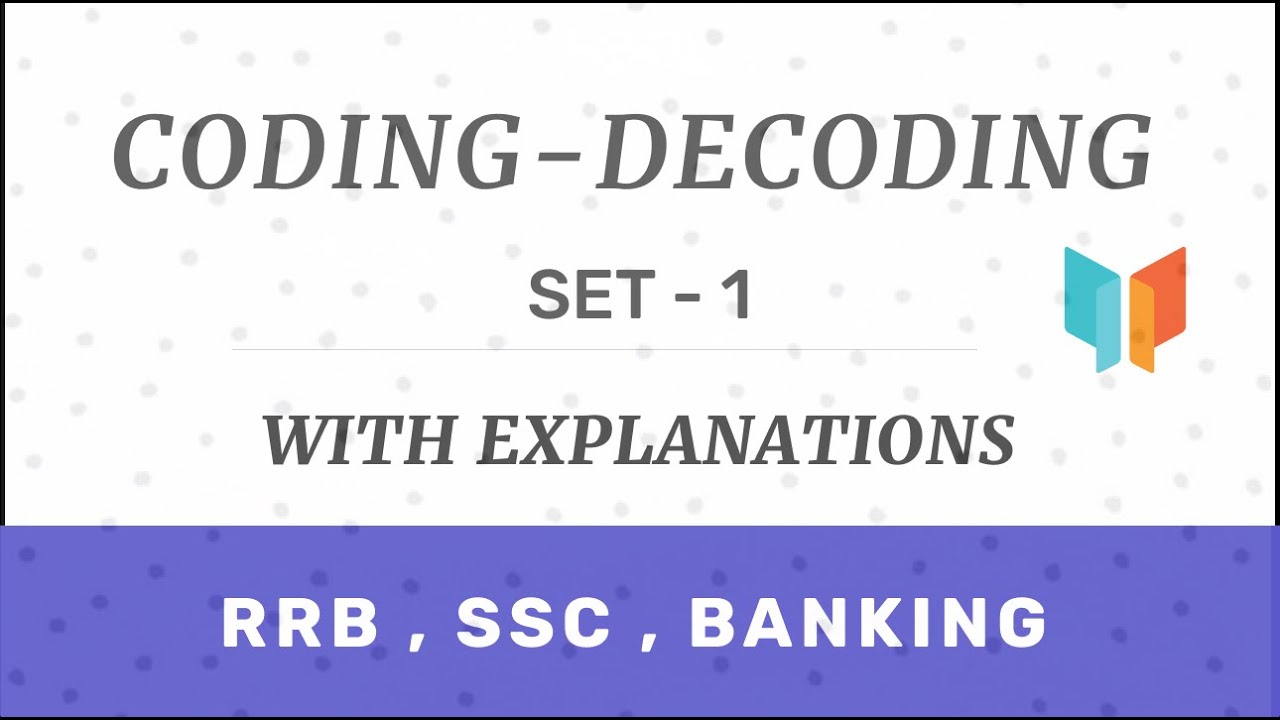 Coding - Decoding Set 1 - YouTube