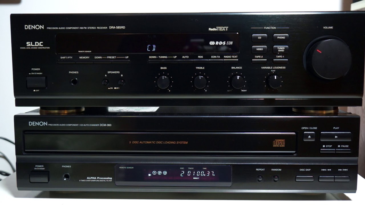 DENON DCM-360 CD Auto Changer 20 bit - YouTube