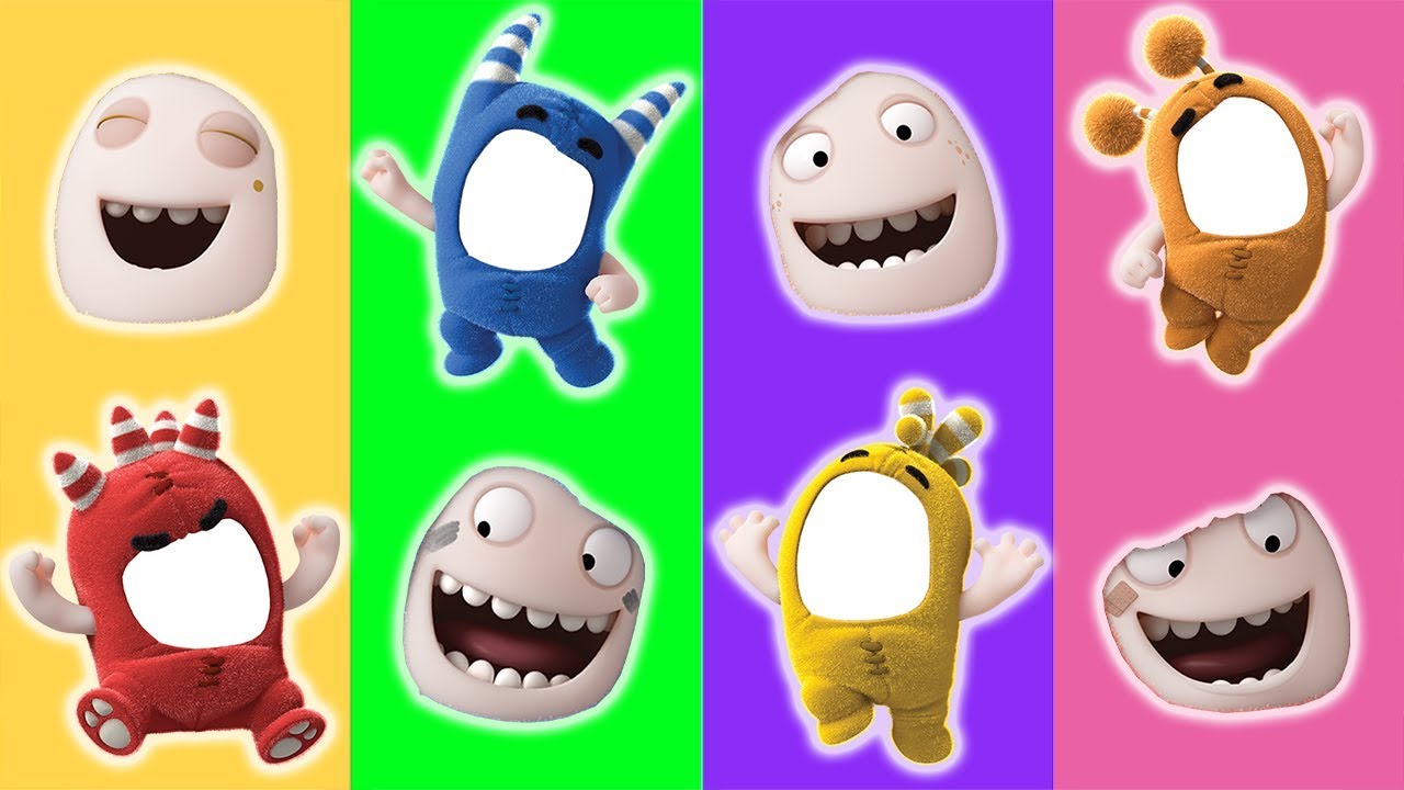 Wrong Face Oddbods Show Finger Family Song Learn Colors for Kids ...
