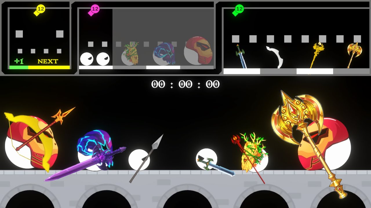 I made a Stickman Fight - Choose weapon & element - Marble Ragdoll ...