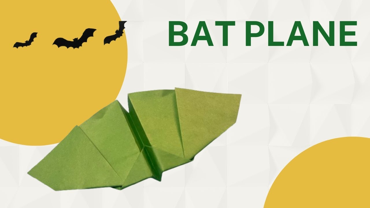 How To Make a Paper Plane That Flies Like a Bat | Origami Bat Airplane ...
