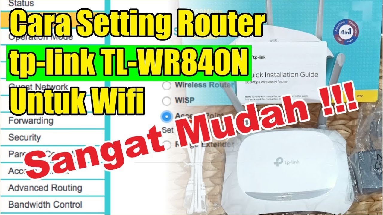 Cara Setting Router tp link tl-wr840n Sebagai Access Point Wifi ...