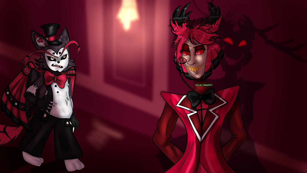 Husk Confronting Alastor Fanart || “Smile Like You Mean It” by PARANOiD ...