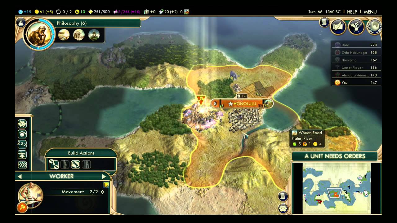 Civ V Live (Polynesia) #4 - Emperor, Small, 6 Player, Standard, Large ...