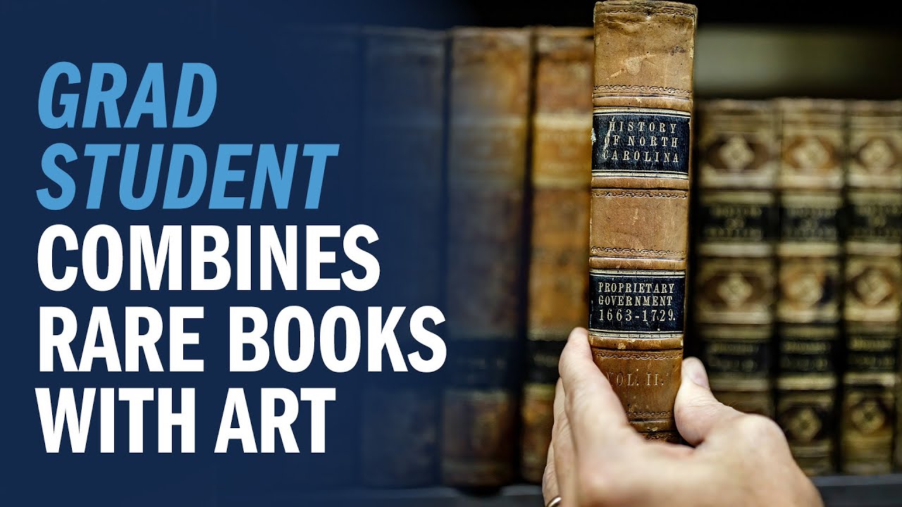 Graduate student combines rare books with art in library project - YouTube