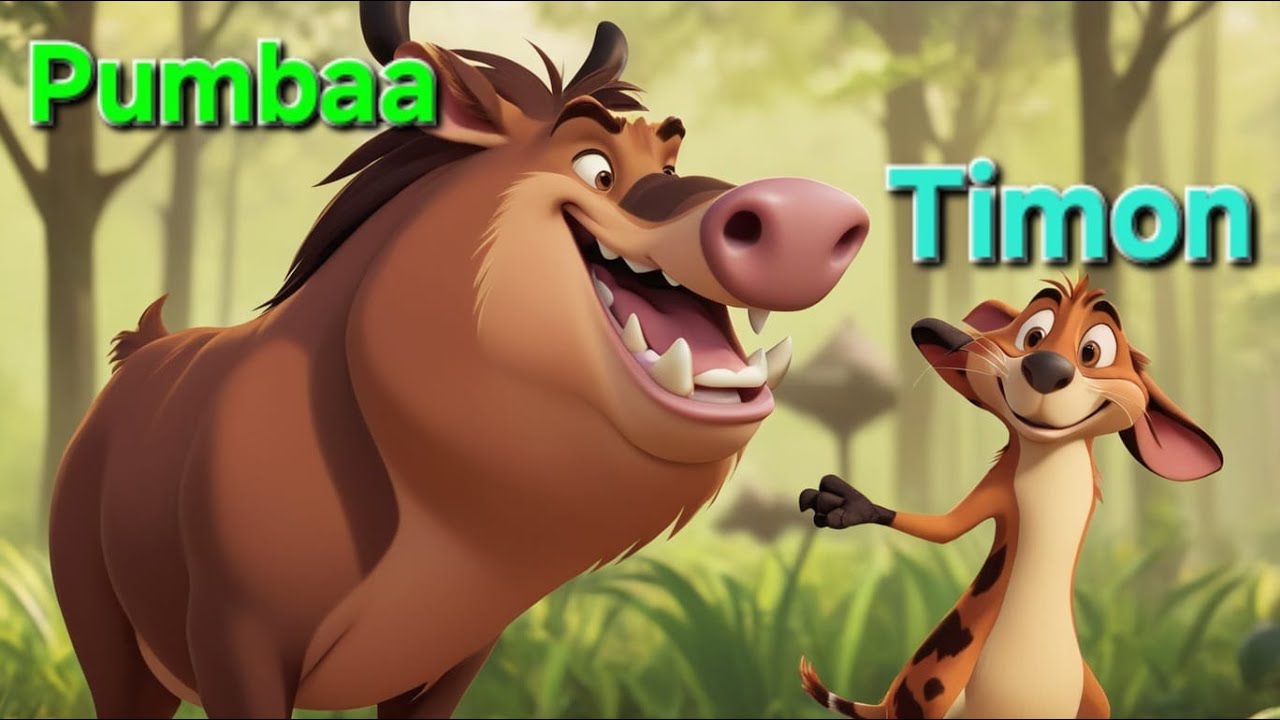 "Timon and Pumbaa" 3D Animated Short Story by Dil_Shi #dilshiacademy # ...