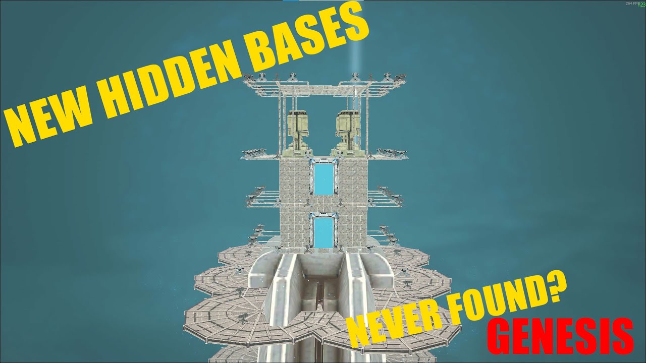 Best Hidden Genesis Bases | Ark Survival Evolved - YouTube