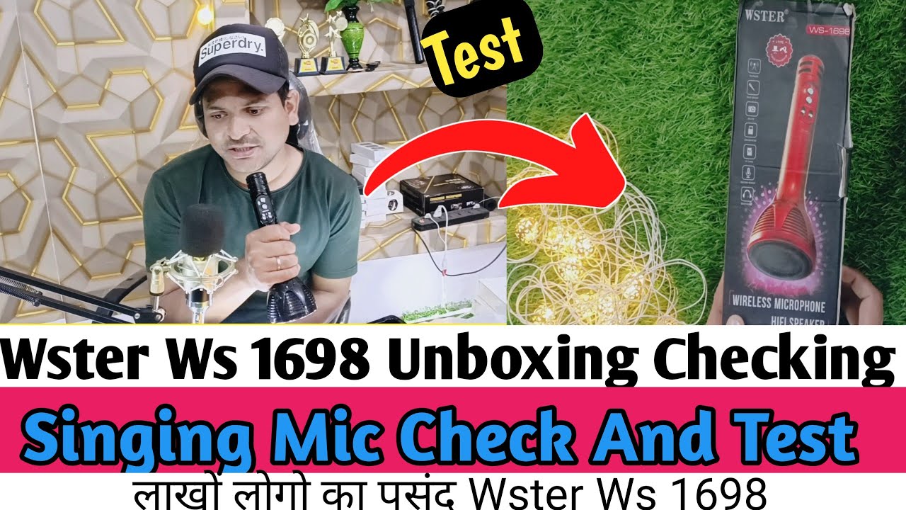 Wster Ws1698 Full Unboxing|Best Mic For Singing|Best Mic for Naat ...