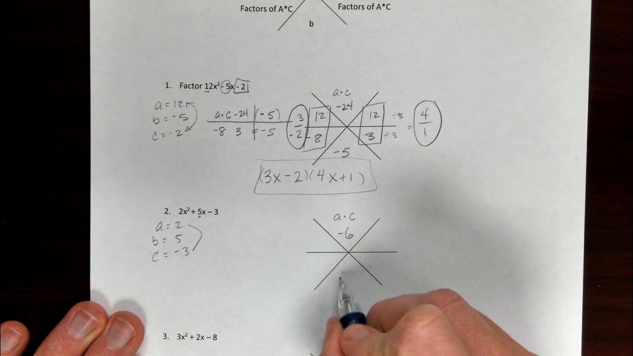 Factoring using Asterisk Method - YouTube
