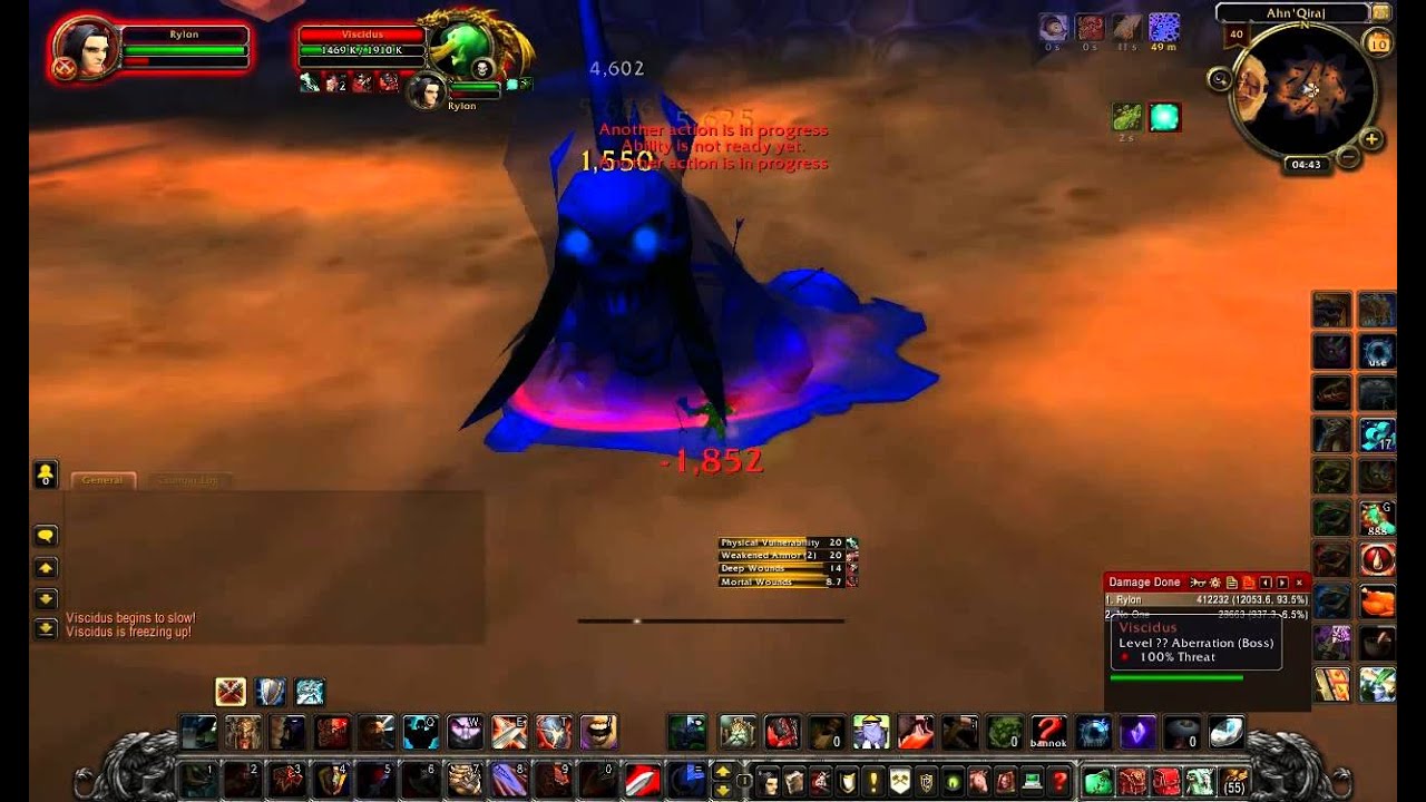 How to solo Viscidus as a warrior - YouTube