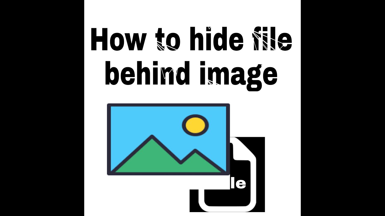 How to hide file behind image - YouTube