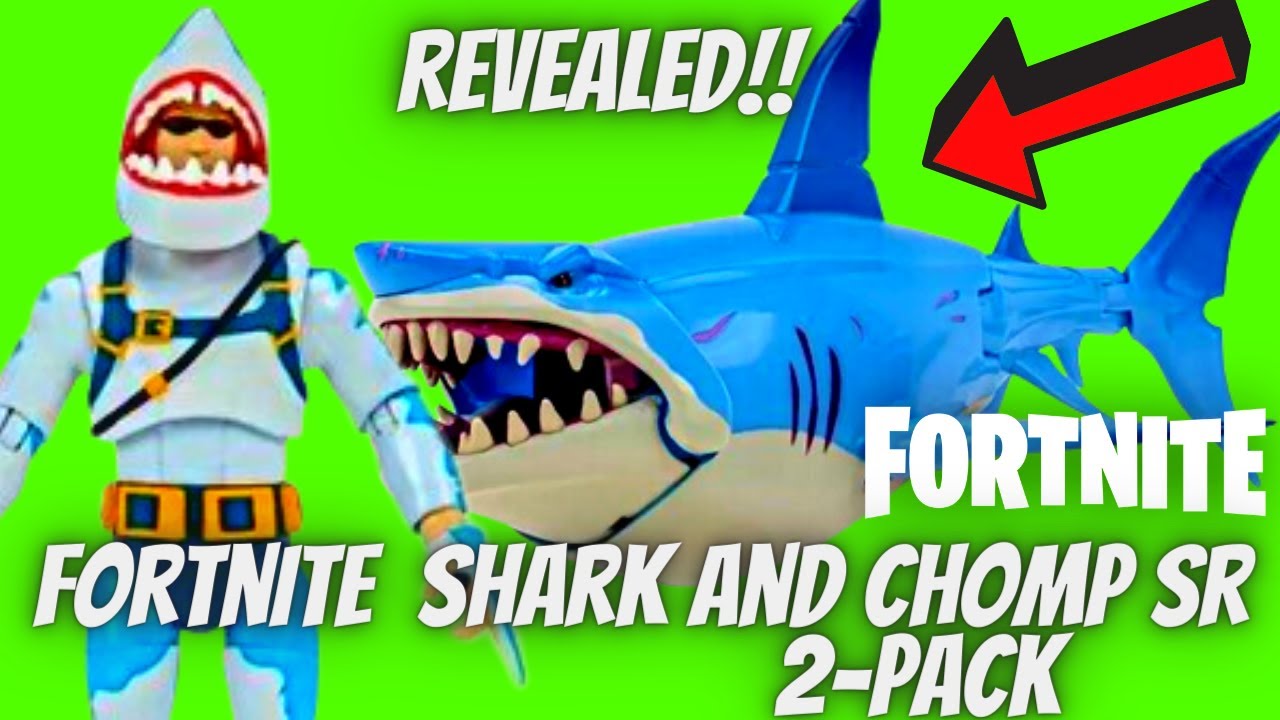 Fortnite Upgrade Shark and Chomp Sr. Action Figure 2-Pack Revealed ...
