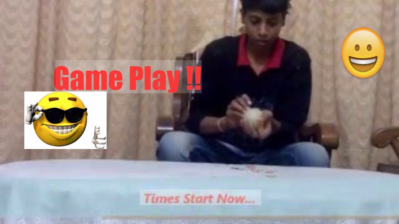 Play One minute game with Plastic ball and Rubber band - YouTube