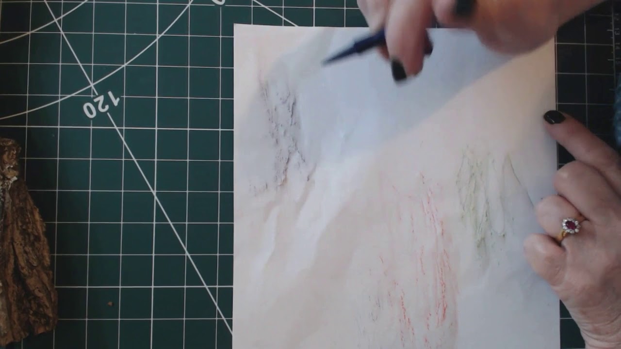 Slow Stitch for the Lockdown. Designing from Tree Bark - YouTube