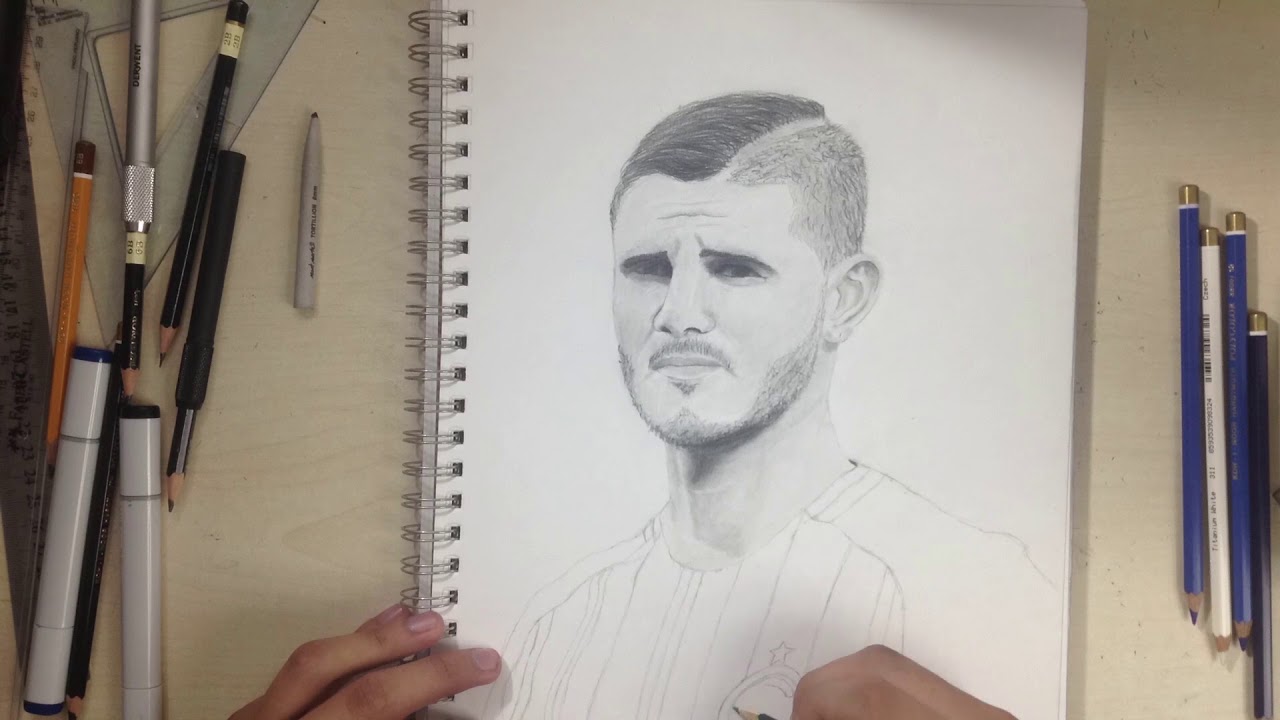 MAURO ICARDI DIBUJO (INTER 💙) - YouTube